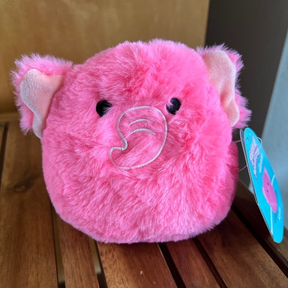 Squishmallows | Toys | Nwt 5 Fuzzy Kyla The Pink Elephant Fuzzamallow ...